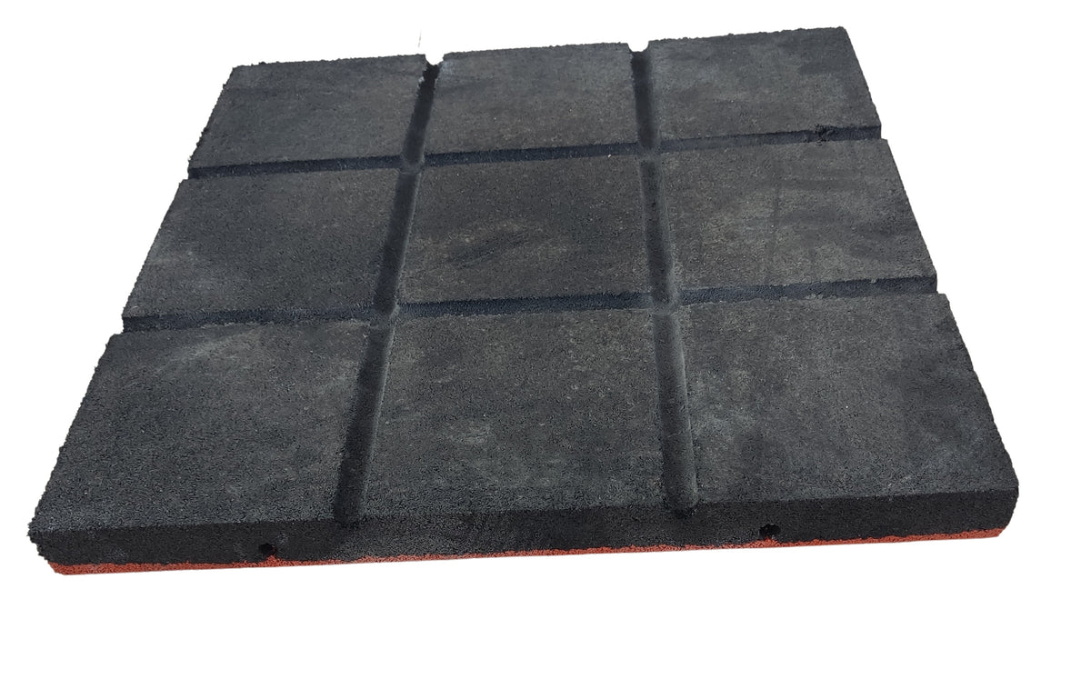 Ελαστικό Πλακάκι Δαπέδου Κόκκινο 50 x 50 x 4 cm – Doorado